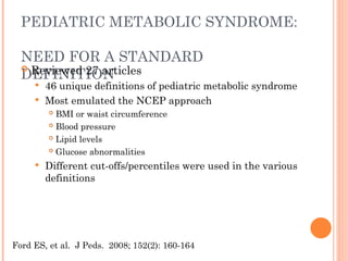 16 obesity and metabolic syndrome aap.ppt | Endocrine and Metabolic ...