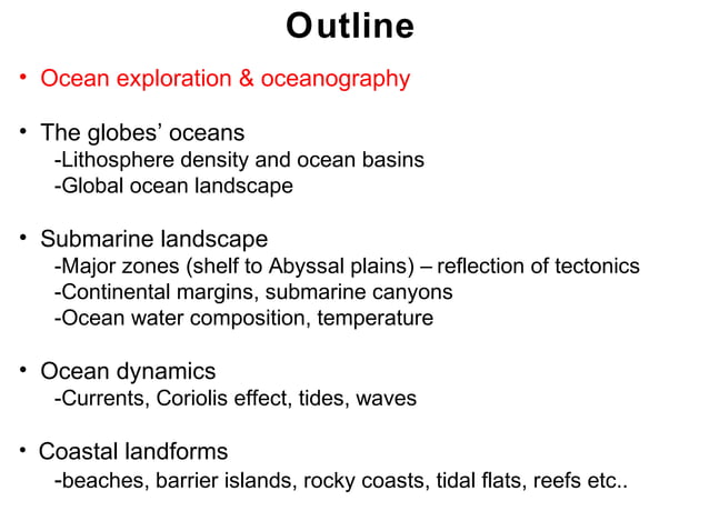 16 oceans coasts_forstudents | PPT | Geography | Science
