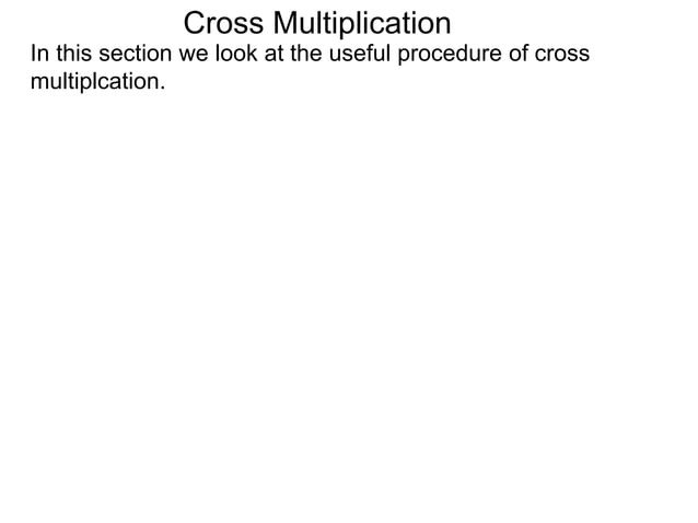 16 on cross multiplication | PPT