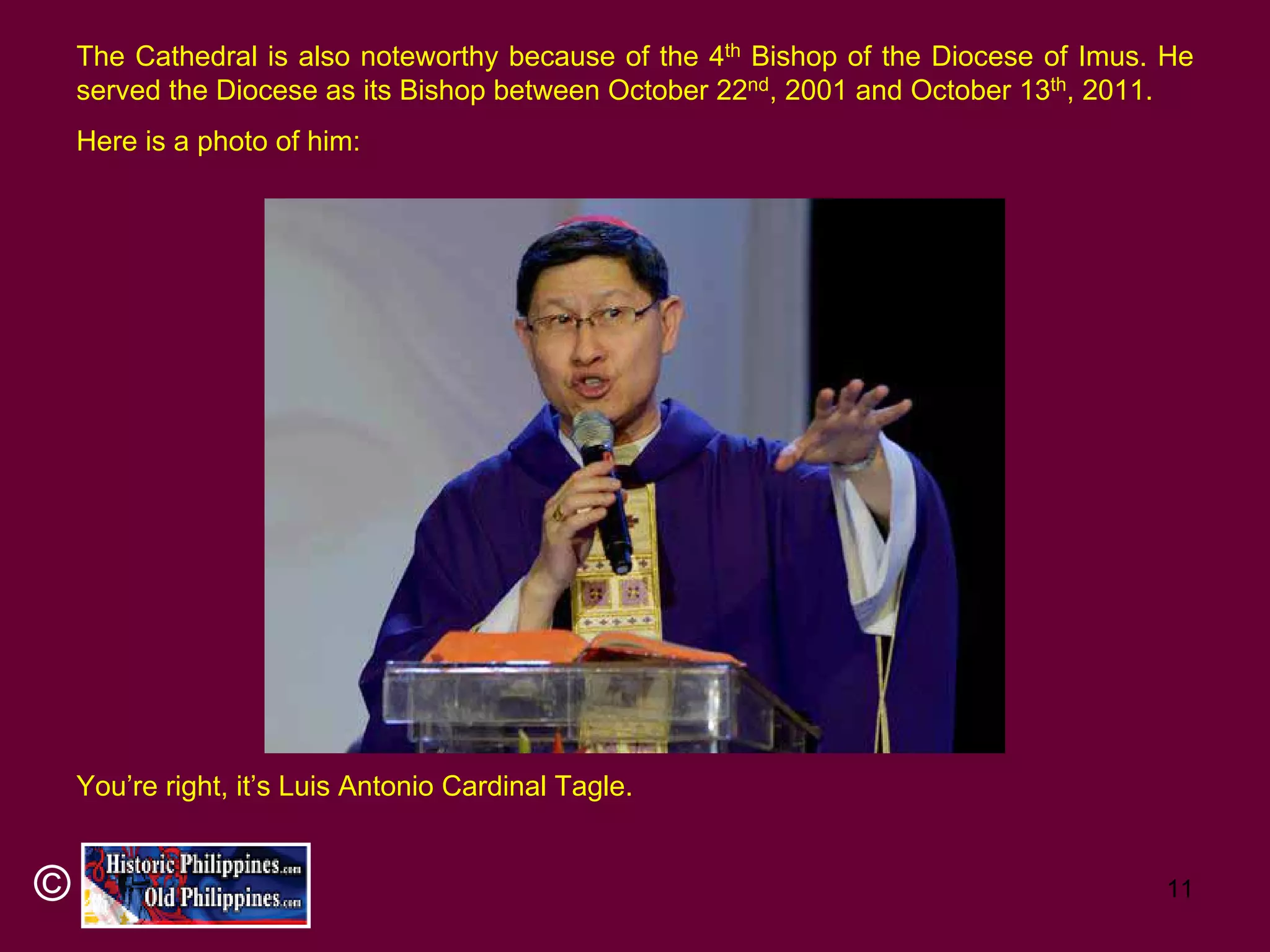 The historic and old Church of Our Lady of the Pillar, Imus, Cavite ...