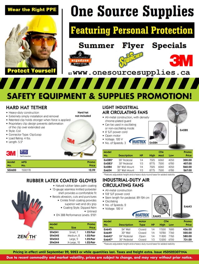 SUMMER FLYER SKILLED TRADES AND COMMERCIAL PPE till SEP 29, 2023 - Q3 | PDF