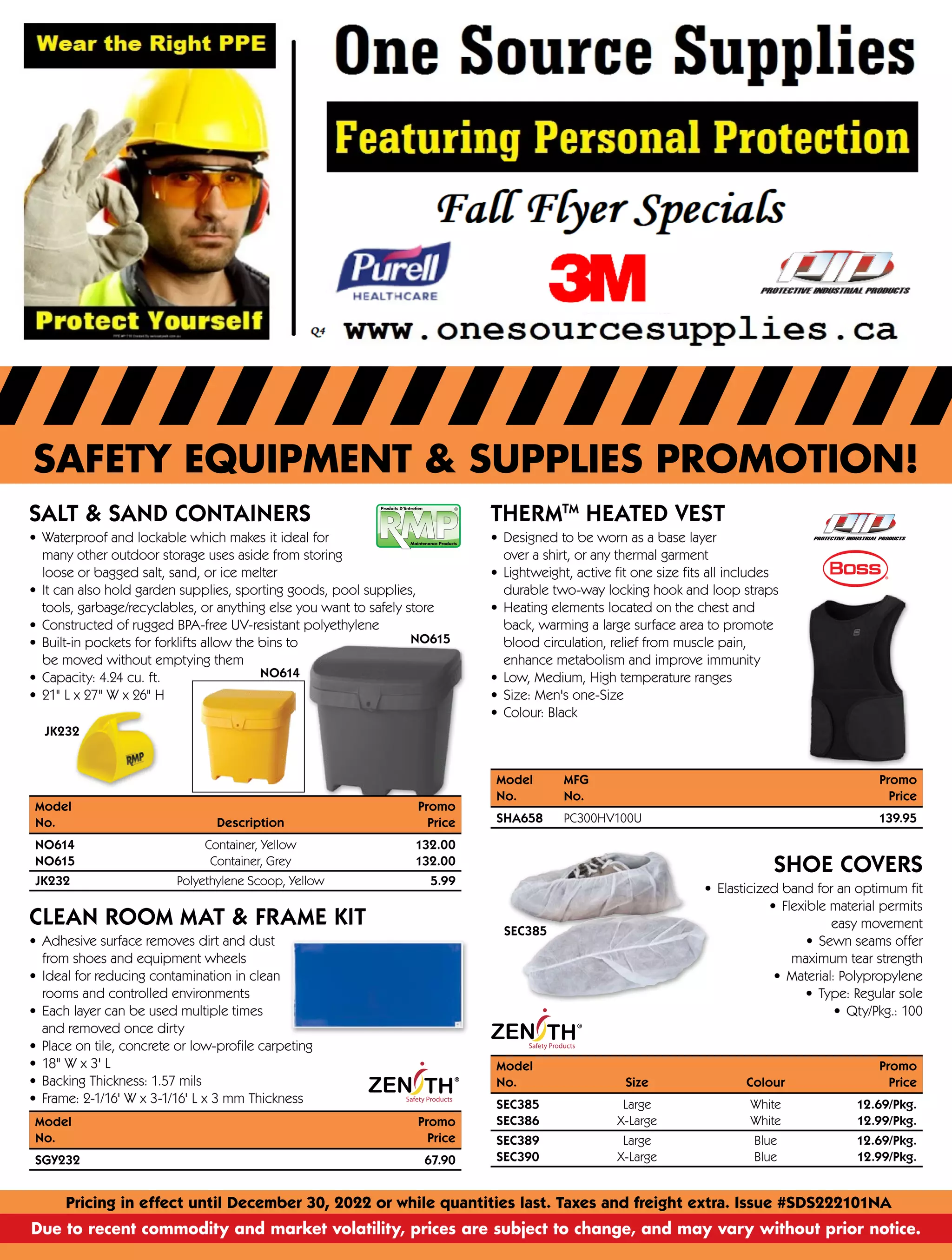 Fall Flyer Safety Supplies Specials till Dec 30 2022 | PDF