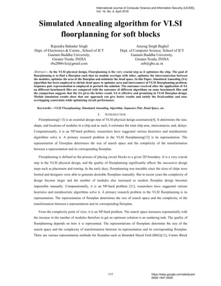 Simulated Annealing Algorithm for VLSI Floorplanning for Soft Blocks | PDF