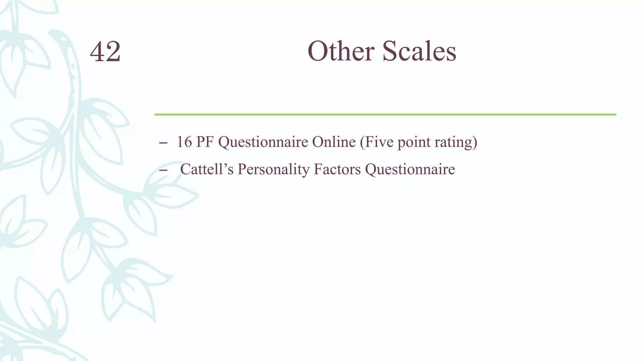 16 personality factor | PPTX