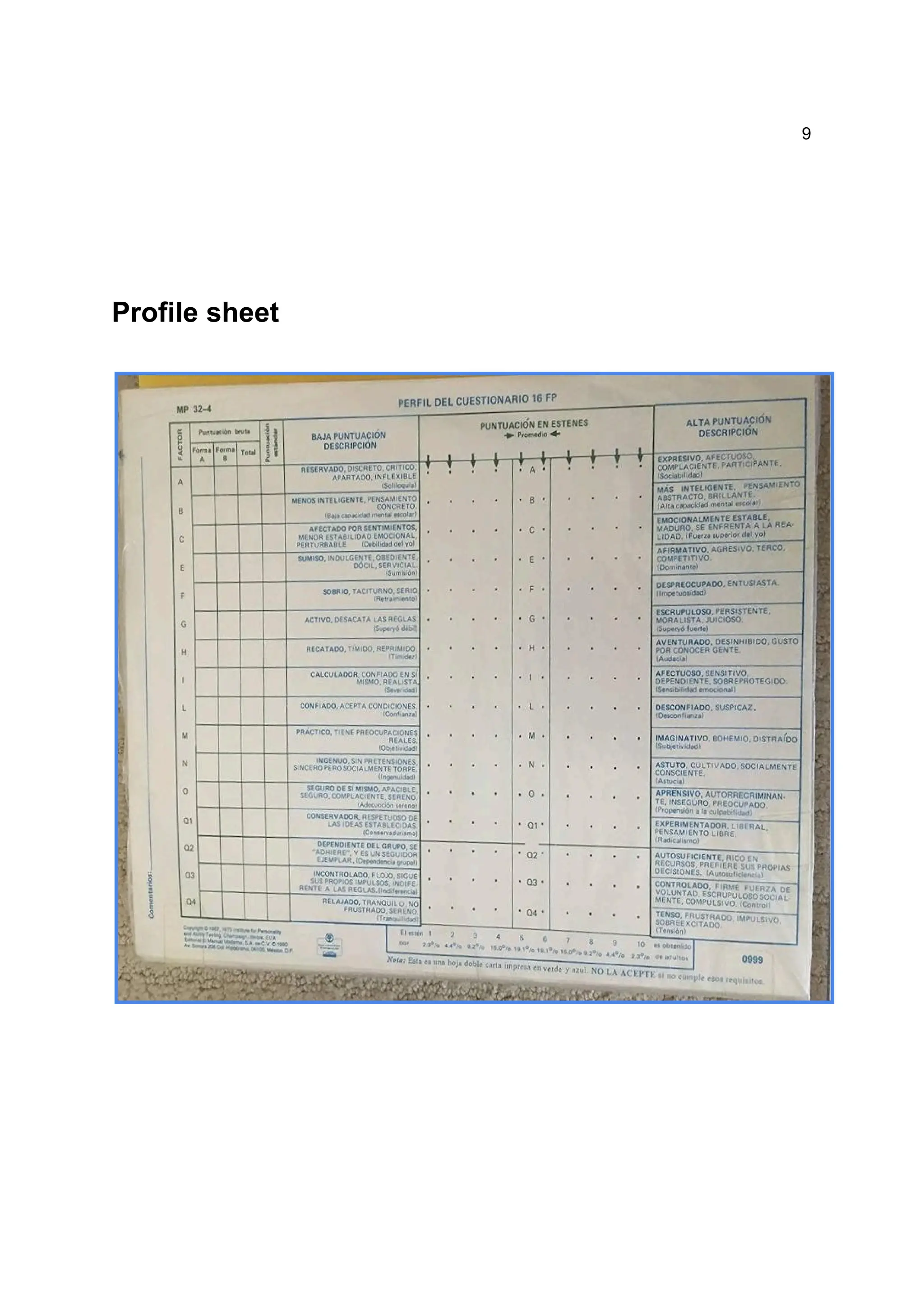 16 pf.pdf personality test in psychology | PDF