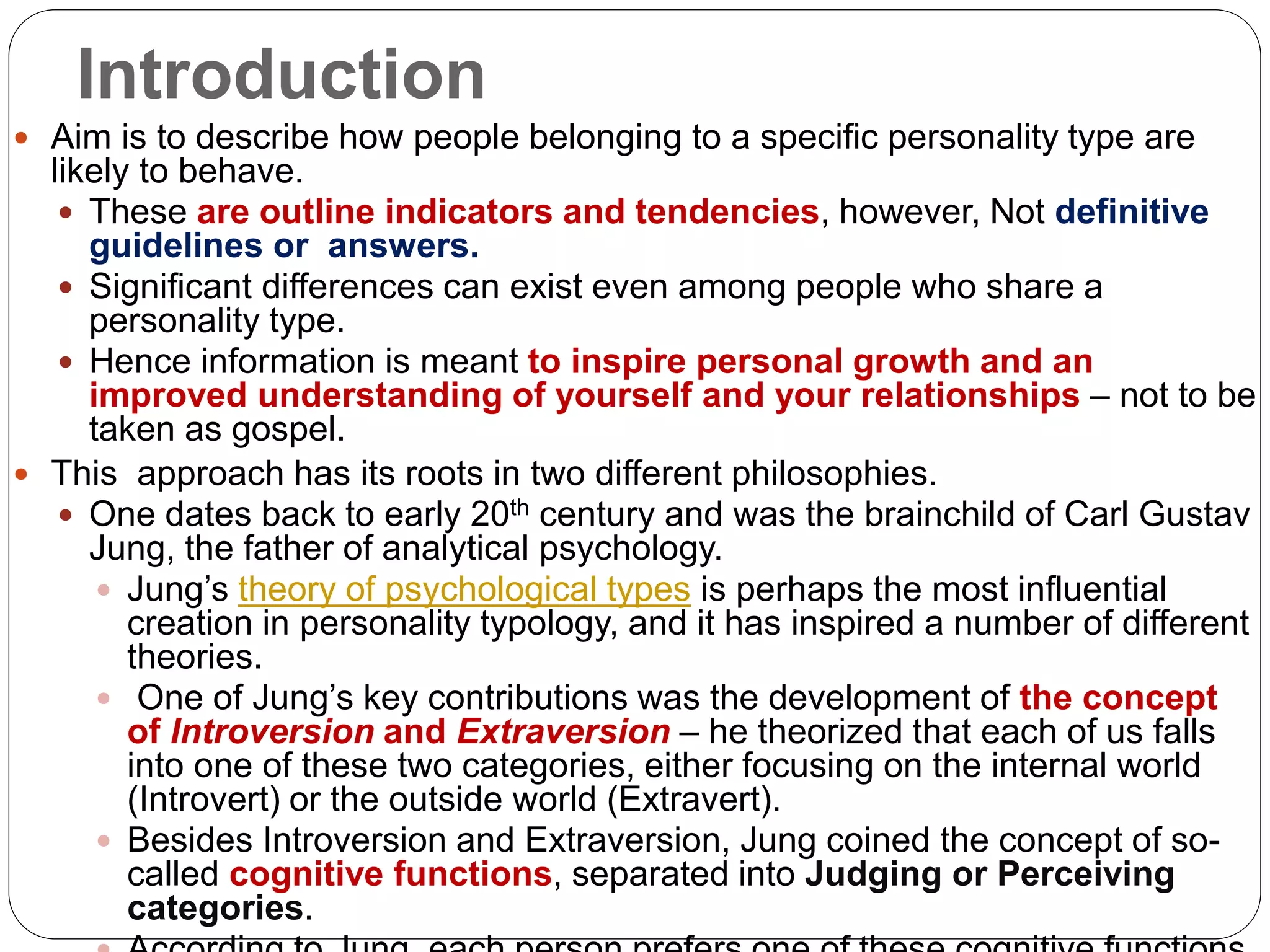 16 personality Types | PPTX