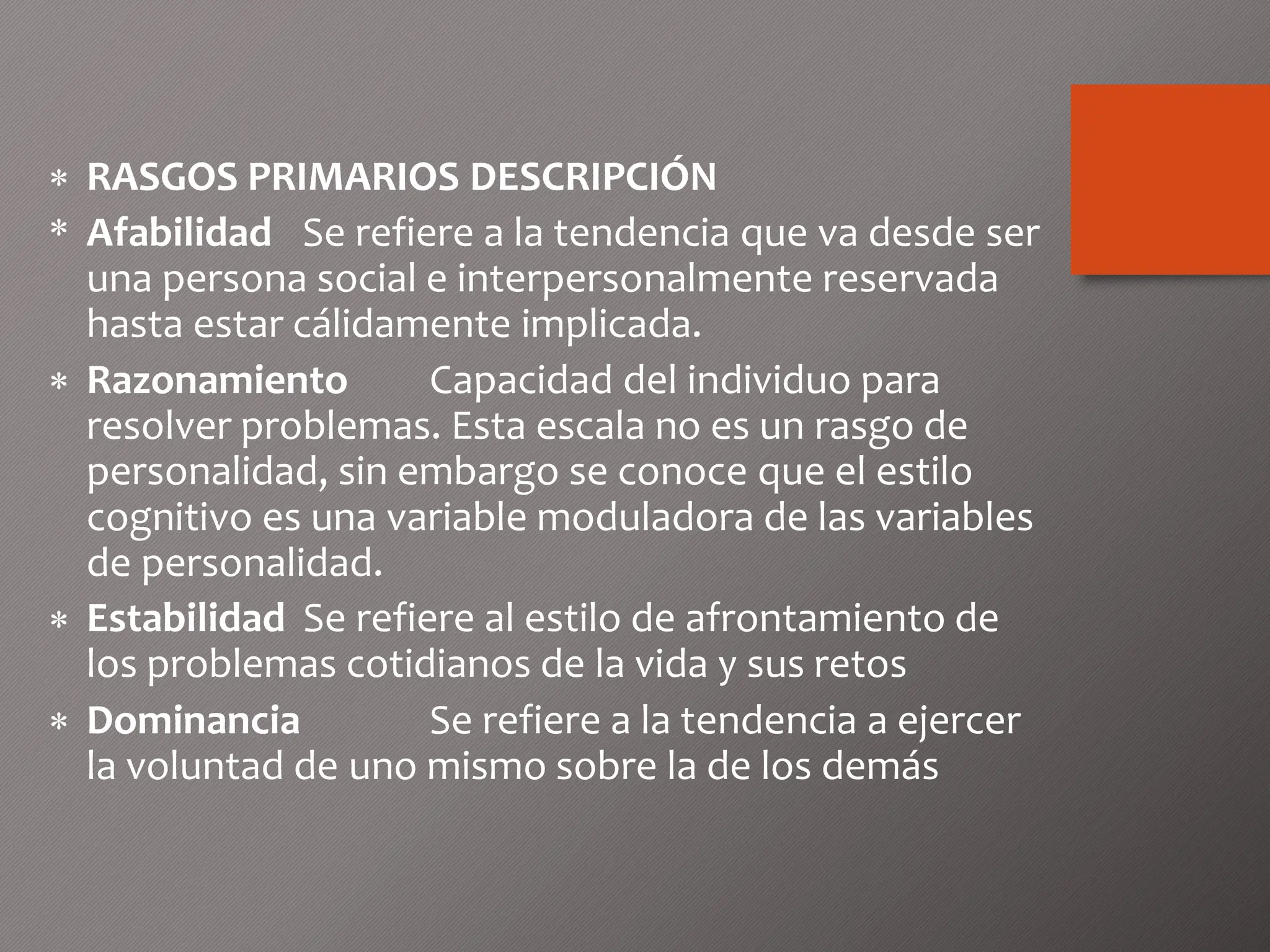 cuestionario de la personalidad 16 PF PPT | PPTX | Science