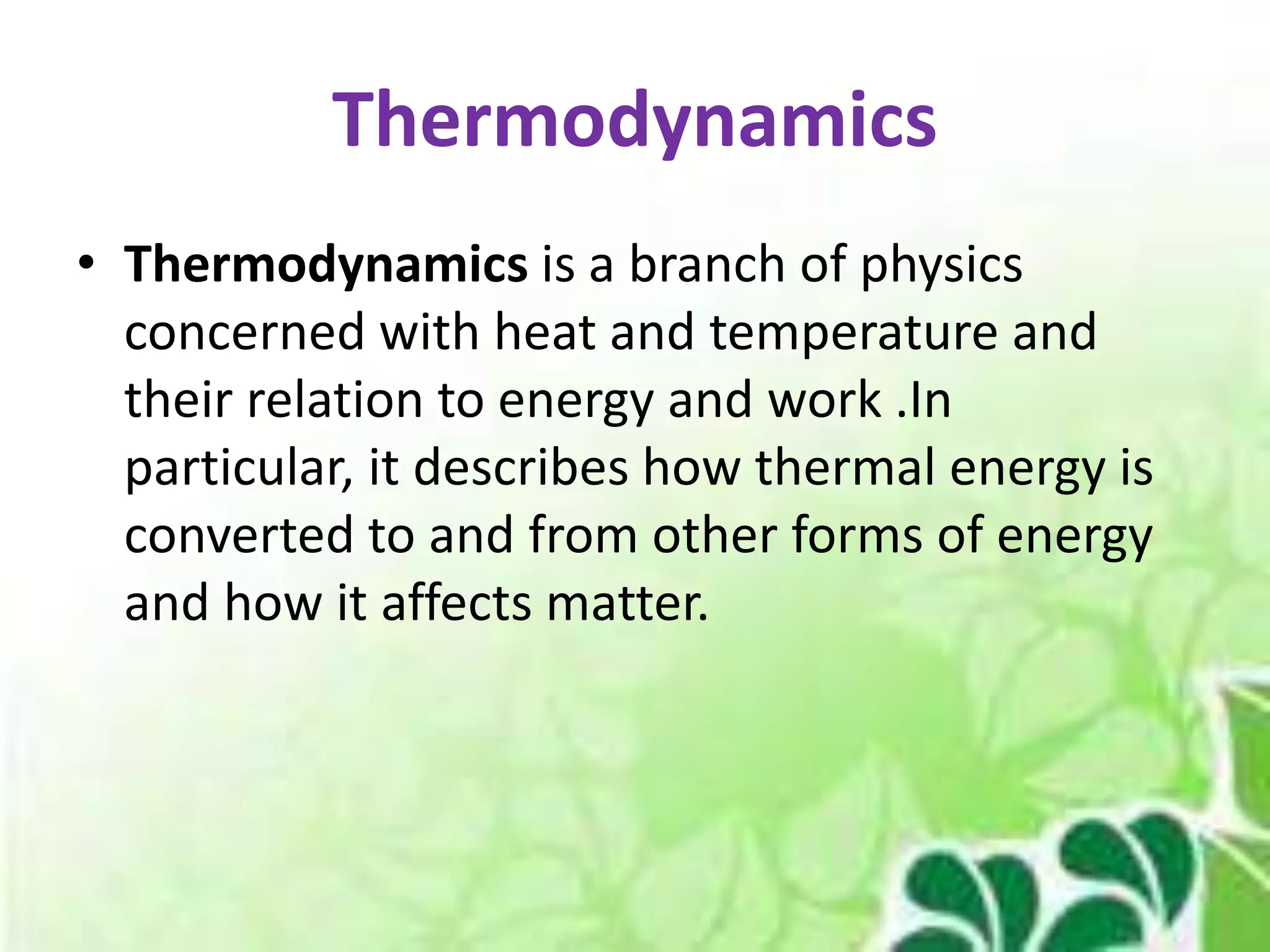 First law of thermodynamics | PPTX