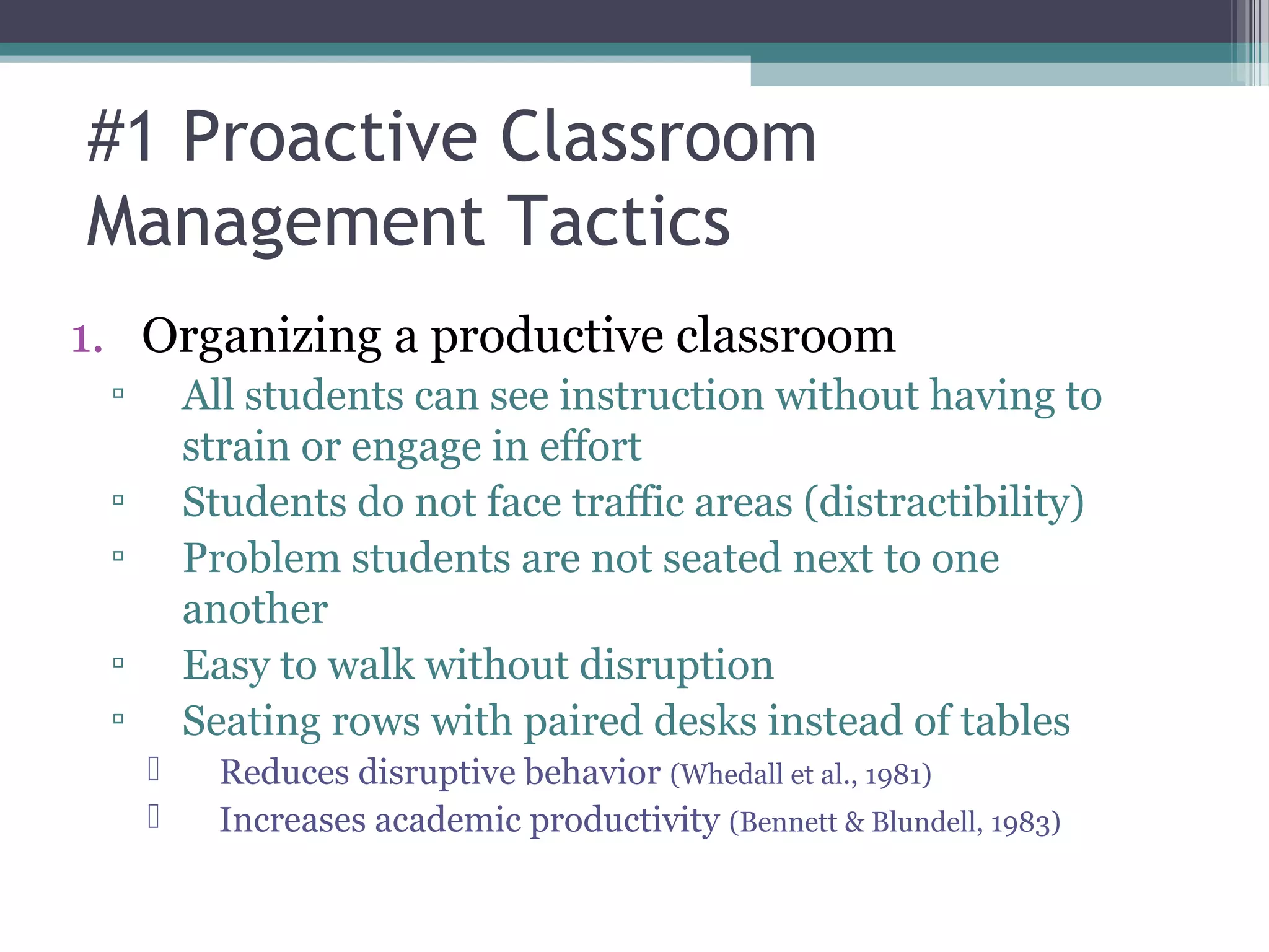 16 proactive classroom management | PPT