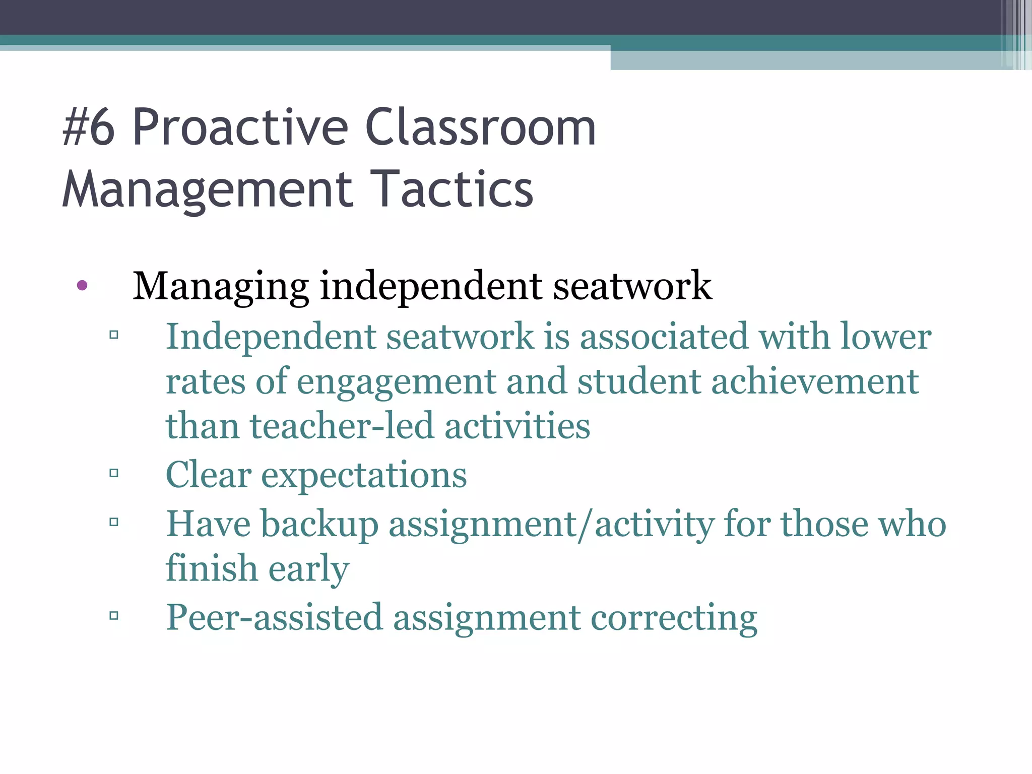 16 proactive classroom management | PPT