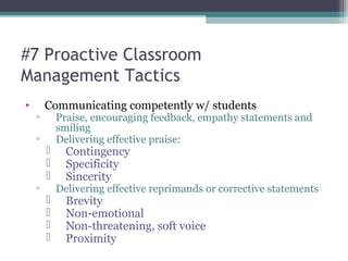 16 proactive classroom management | PPT