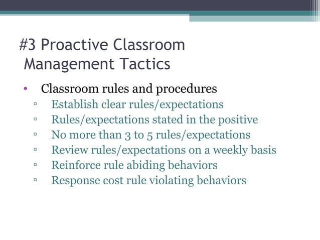 16 proactive classroom management | PPT