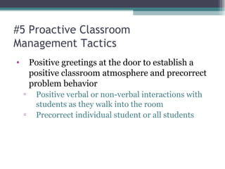 16 proactive classroom management | PPT
