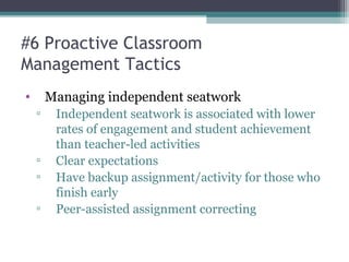 16 proactive classroom management | PPT