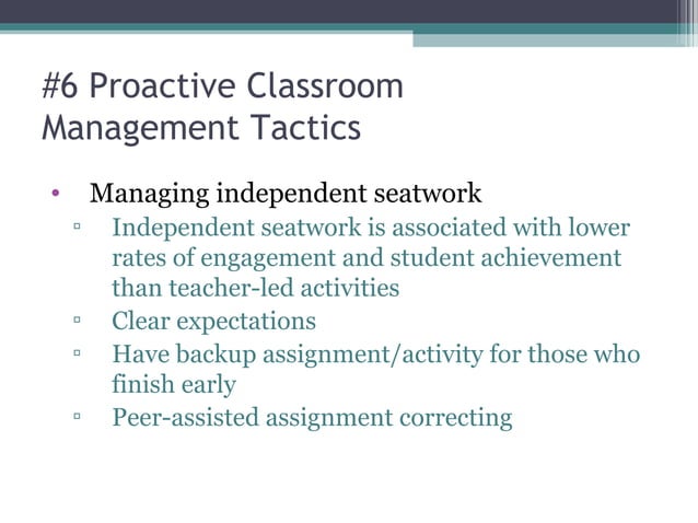 16 proactive classroom management | PPT