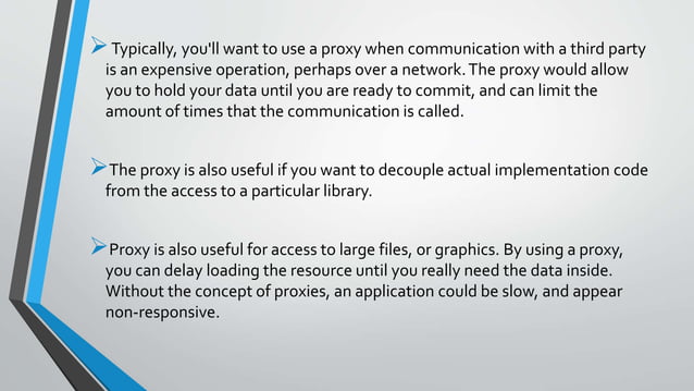 Proxy Design Patterns | PPTX