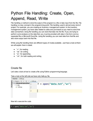 python file handling | PDF