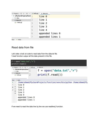 python file handling | DOCX