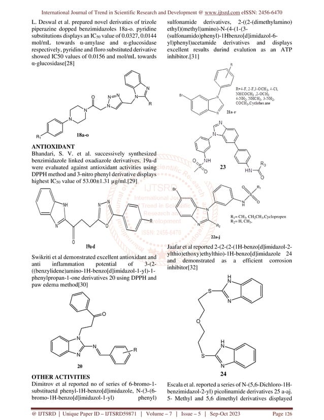 Recent Bioactive Benzimidazole Derivatives A Review | PDF | Pharmaceutical Drugs | Medical Health