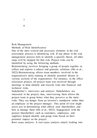 16Risk Management Methods of Risk Identific | PDF