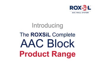 ROXSiL wall for affordable concrete home | PPTX