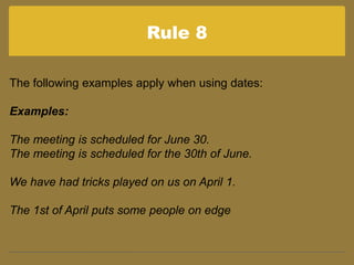 16 Rules For Writing Numbers | PPTX