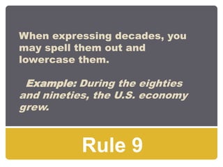16 Rules For Writing Numbers | PPTX