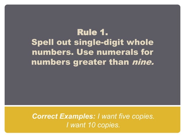 16 Rules For Writing Numbers | PPTX | Business Accounting & Finance ...