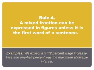 16 Rules For Writing Numbers | PPTX