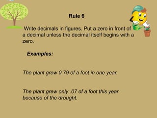 16 Rules For Writing Numbers | PPTX