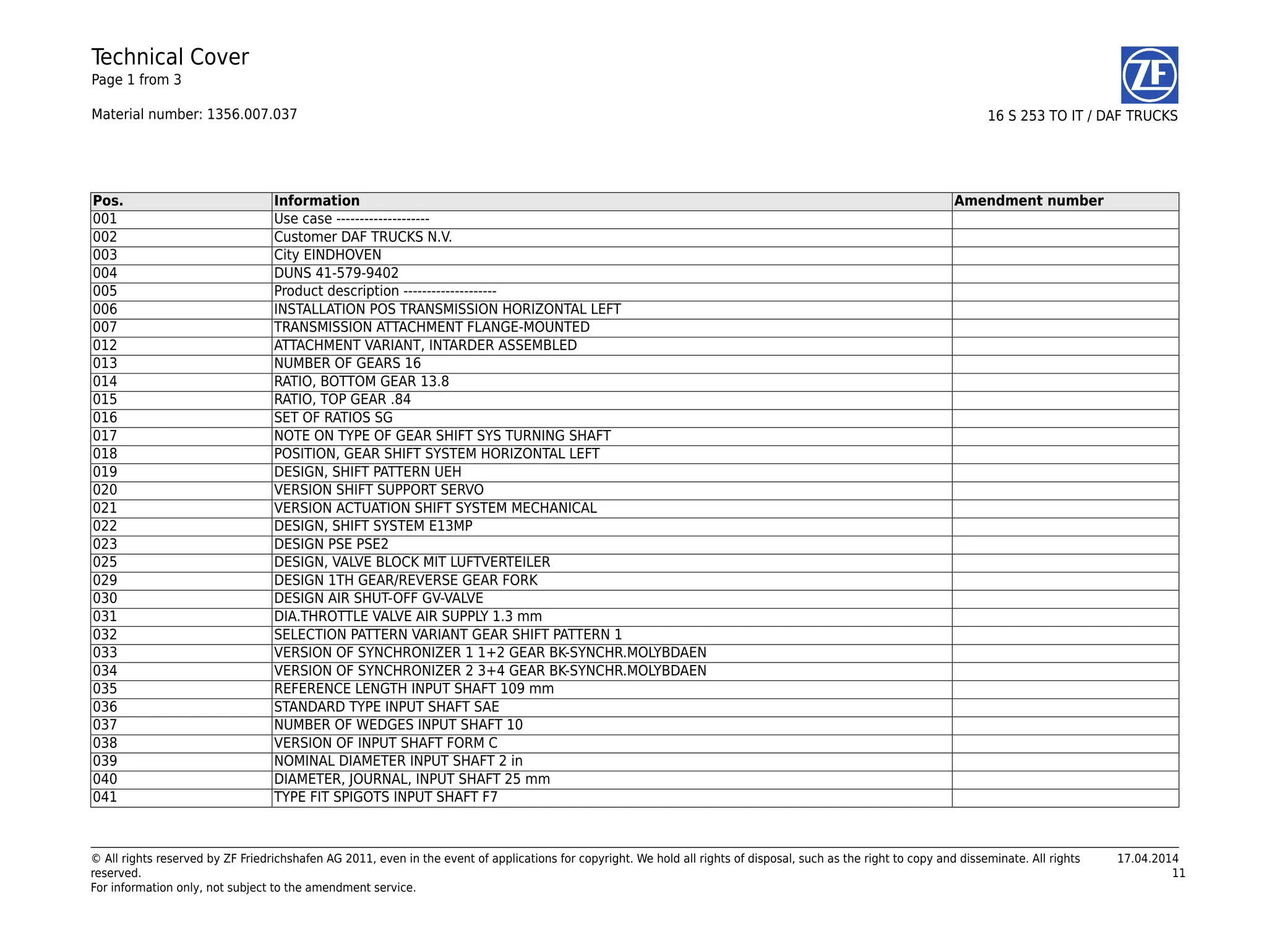 DAF TRUCK ZF SHIFT MANUAL, MANUAL DE DESARME Y PARTES | PDF