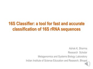 16S classifier | PPT