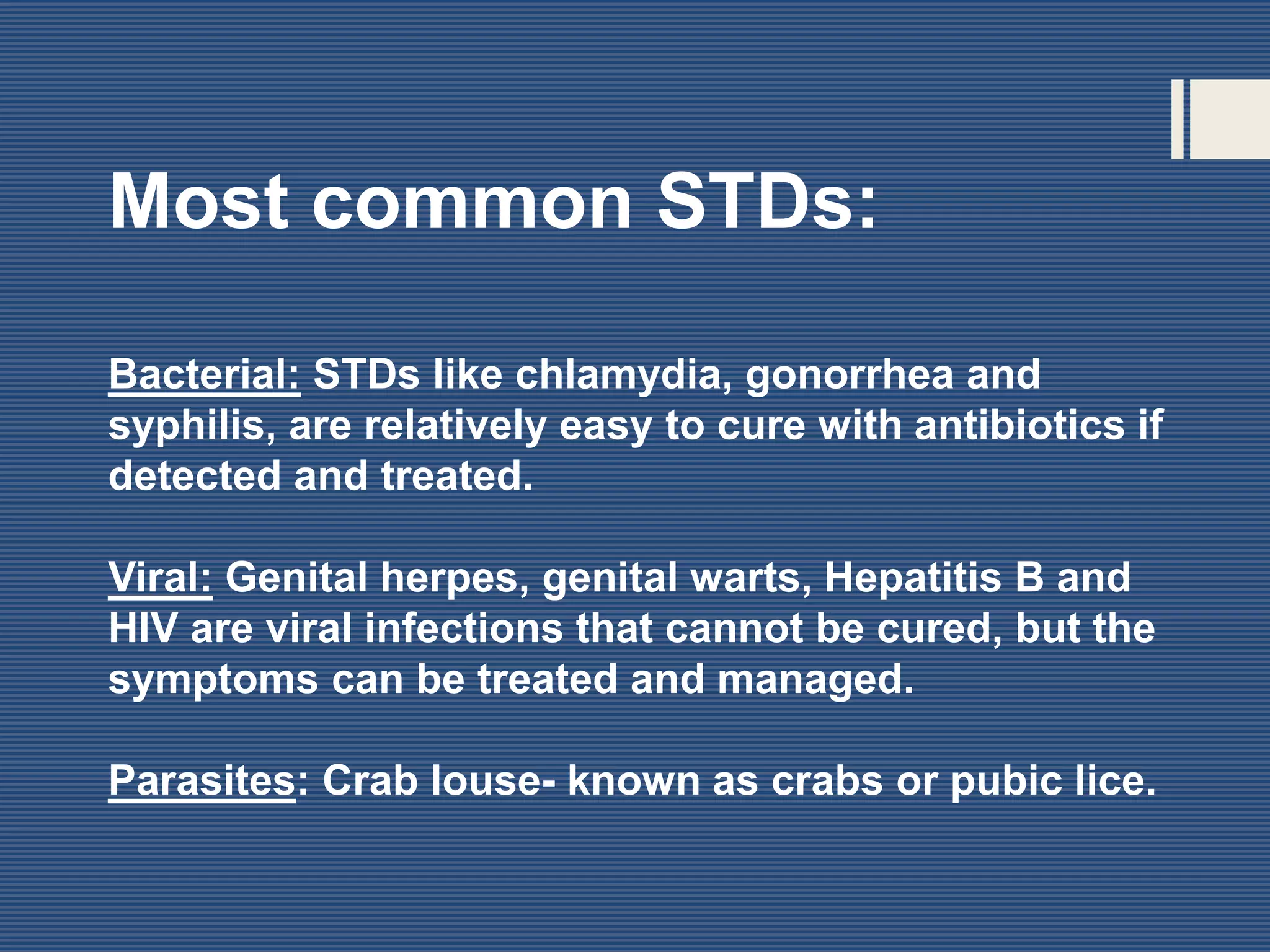Sextually transmitted diseases | PPTX