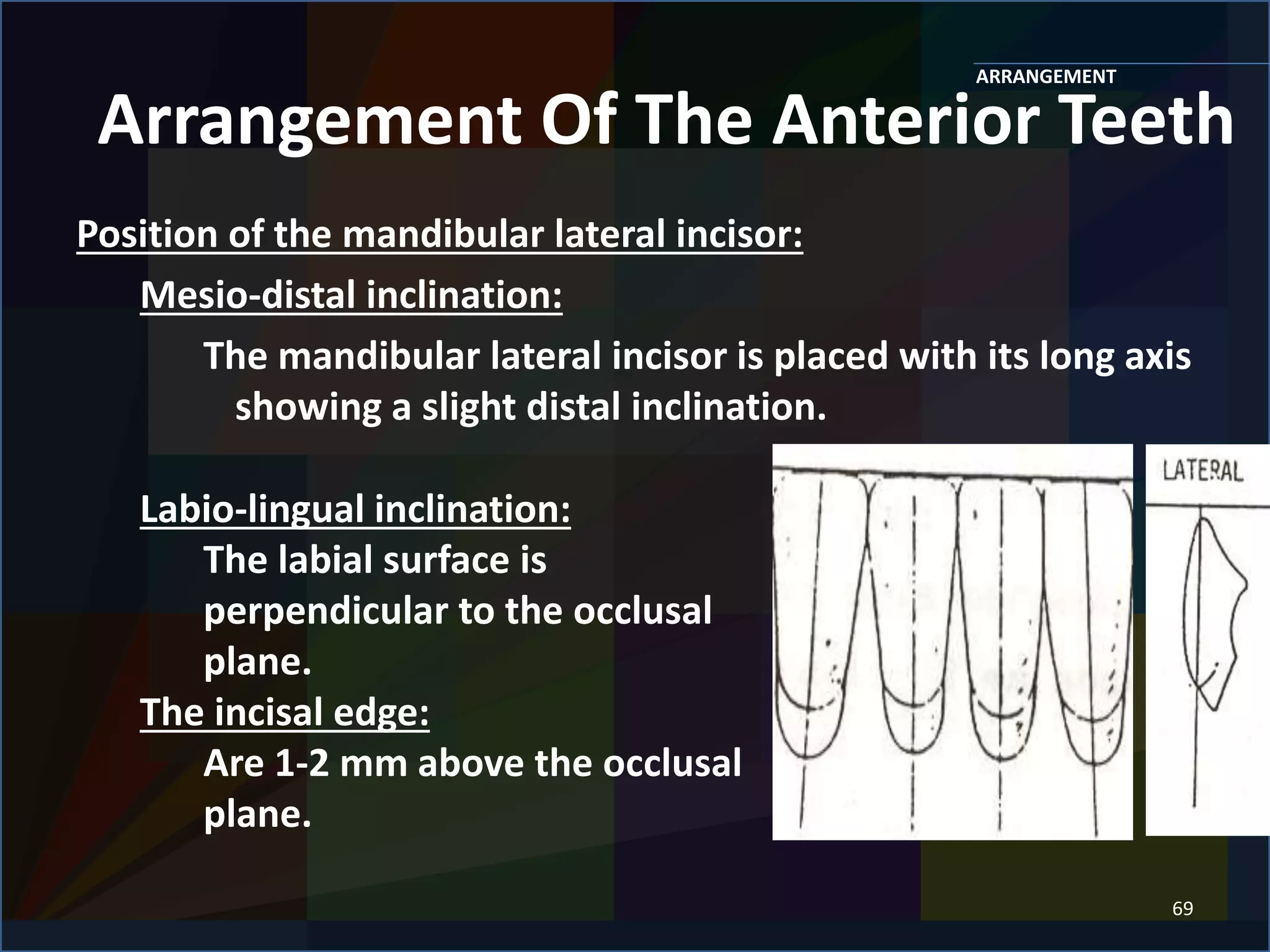 SELECTION AND ARRANGEMENT OF ARTIFICIAL TEETH | PPTX
