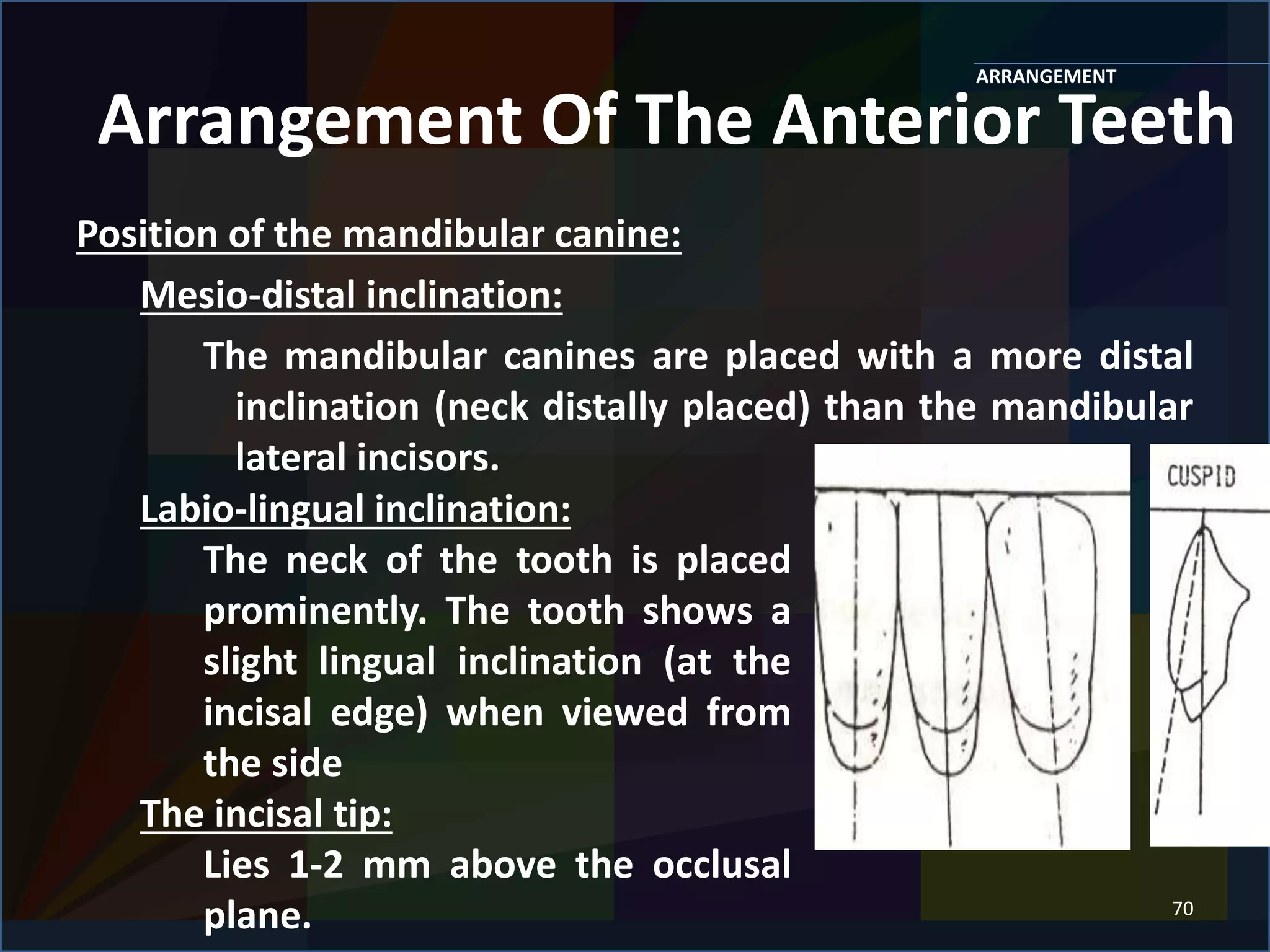 SELECTION AND ARRANGEMENT OF ARTIFICIAL TEETH | PPTX
