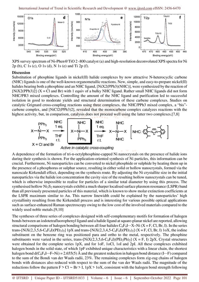 Stability of Transition Metal Complexes Halides of the Nickel Metal | PDF