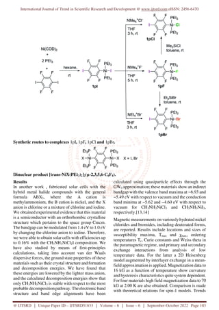 Stability of Transition Metal Complexes Halides of the Nickel Metal | PDF | Chemistry | Science