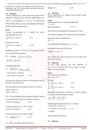 Strum Liouville Problems in Eigenvalues and Eigenfunctions | PDF | Physics | Science