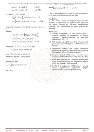 Strum Liouville Problems in Eigenvalues and Eigenfunctions | PDF | Physics | Science