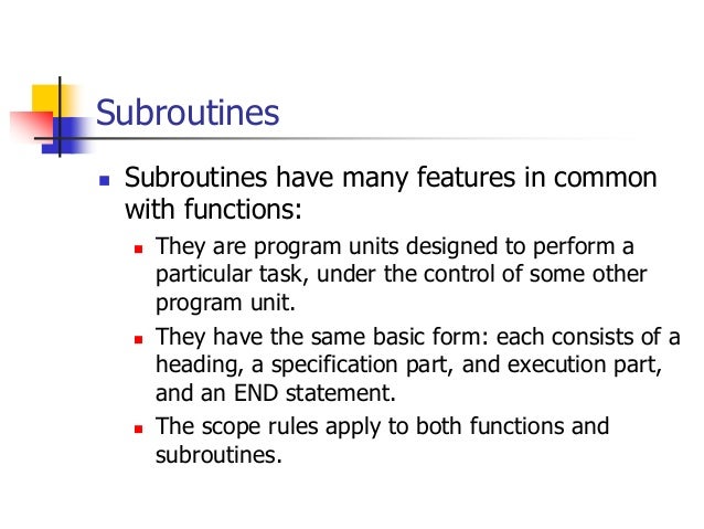 16 subroutine