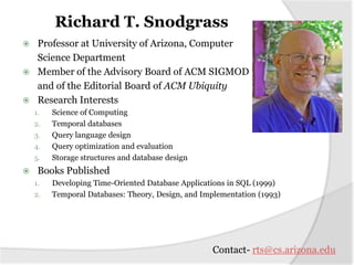 Tamper Detection in Audit Logs by Richard T Snodgrass | PPTX | Computing | Technology & Computing