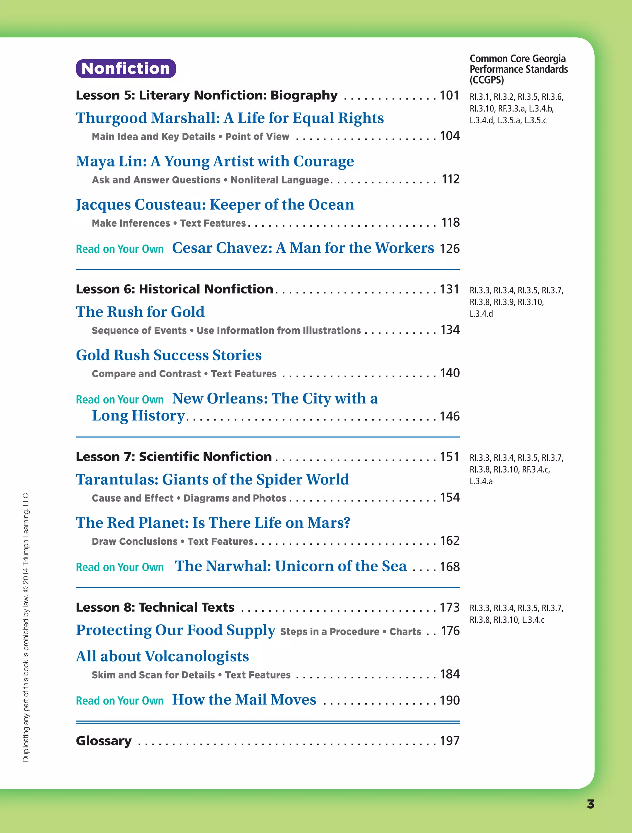 Georgia Common Core Support Coach, CCGPS Edition, Target: Reading ...