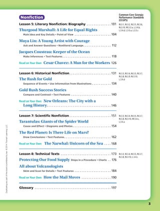 Georgia Common Core Support Coach, CCGPS Edition, Target: Reading ...