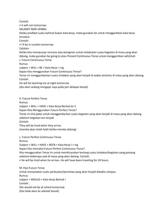 16 tenses dan rumusnya | DOC
