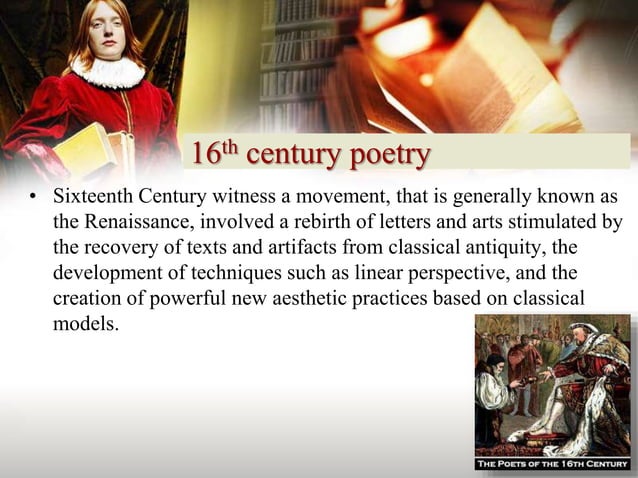 16th century poetry | PPTX
