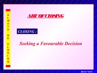 (16) the art of closing | PPT