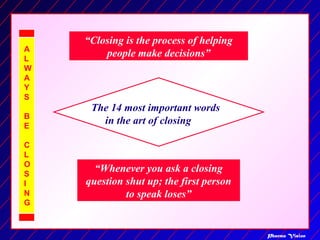 (16) the art of closing | PPT
