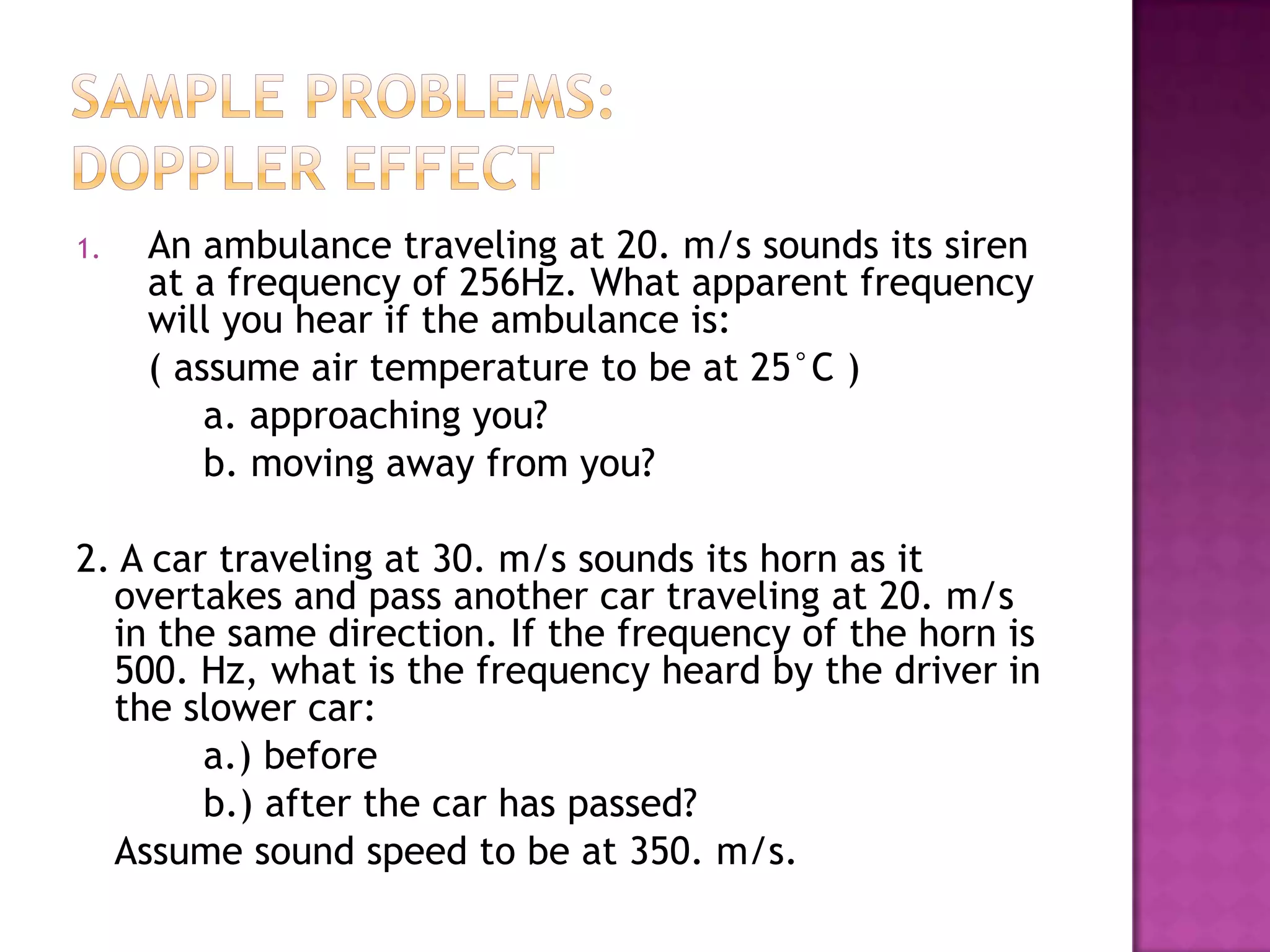 16 the doppler effect | PPTX | Physics | Science
