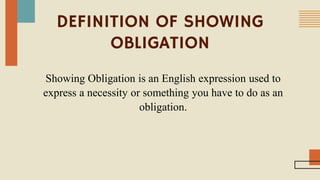 16th Meeting - Showing Obligation.pptx