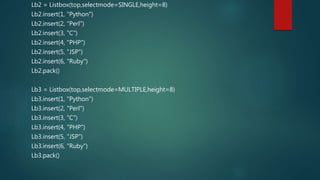 16th session python seventh gui | PPT